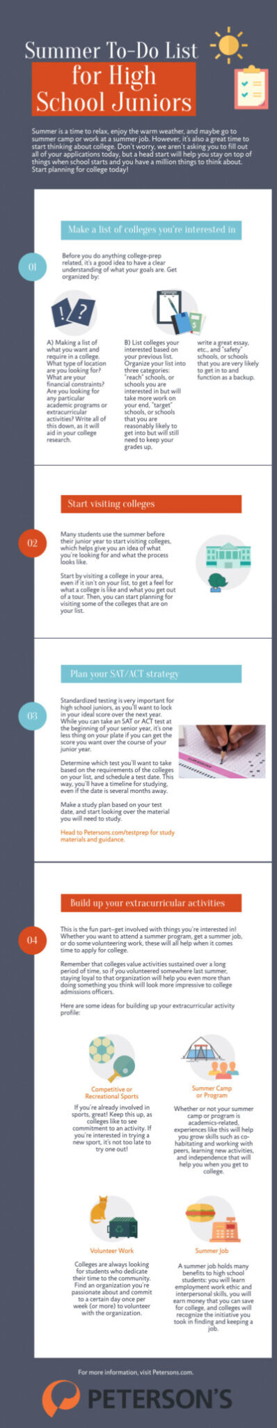 College Prep Summer To-Do List for High School Juniors